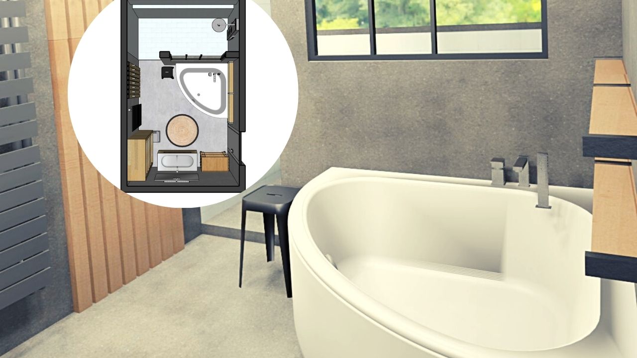 4 exemples de plan salle de bain douche et baignoire